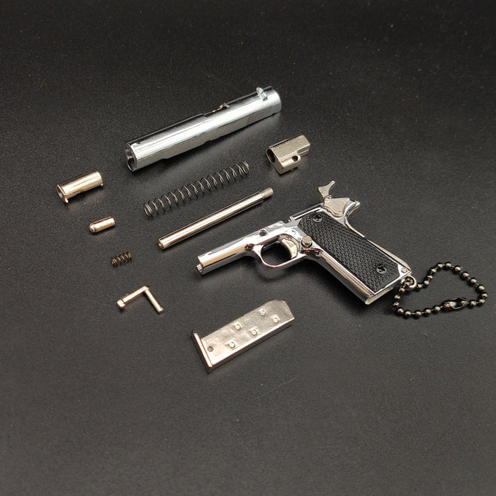 2mm pinfire gun Mini GUN Keychain With MODEL BULLETS 1911 Gun, Tactica